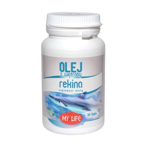 Olej z wątroby rekina, 500 mg, kapsułki żelowe, 60 szt.