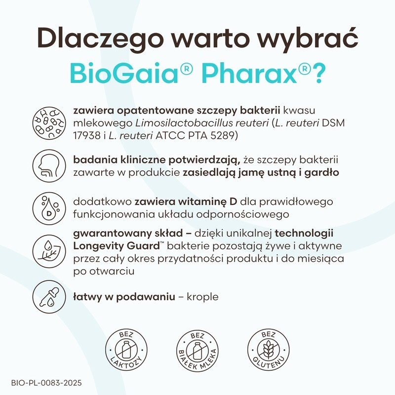 Biogaia Pharax, krople, 5 ml