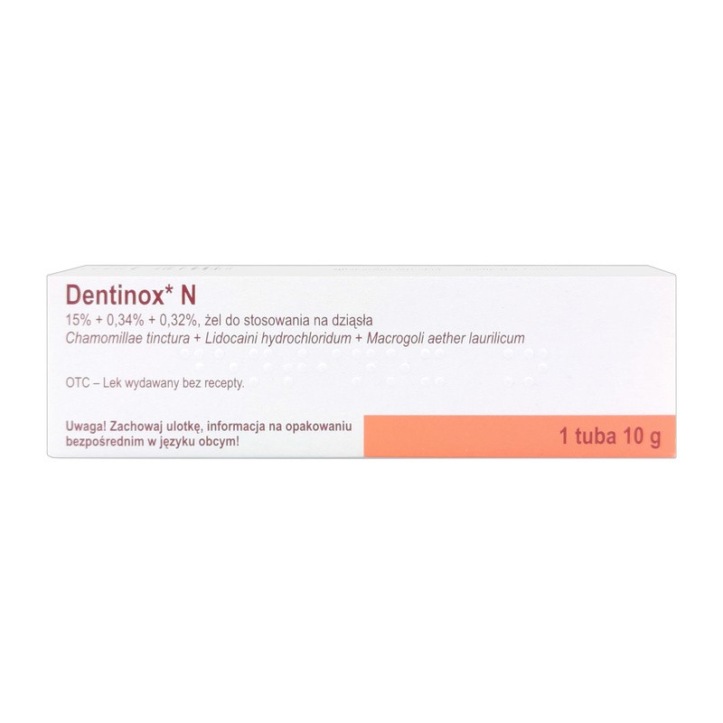 Dentinox N, żel na dziąsła, 10 g (import równoległy, PharmaPoint)
