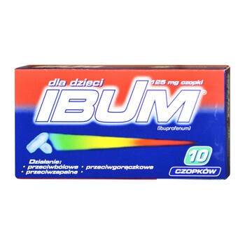 Ibum dla dzieci, 125 mg, czopki, 10 szt. - Portal DOZ.pl