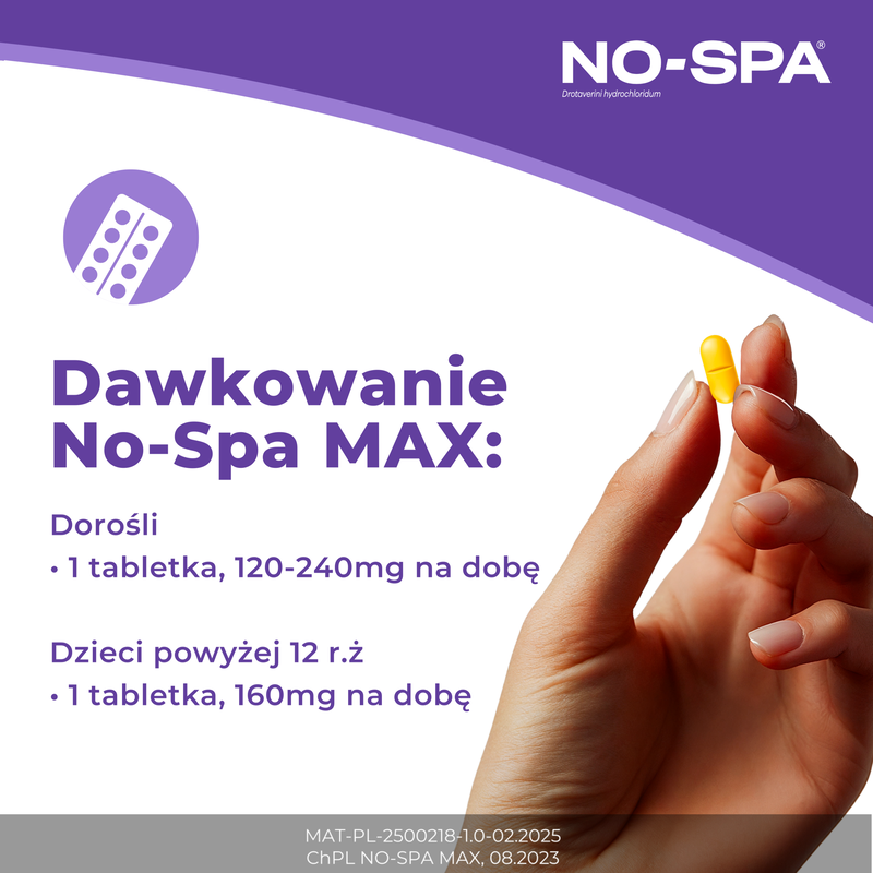 No-Spa Max, 80 mg, tabletki powlekane, 24 szt.