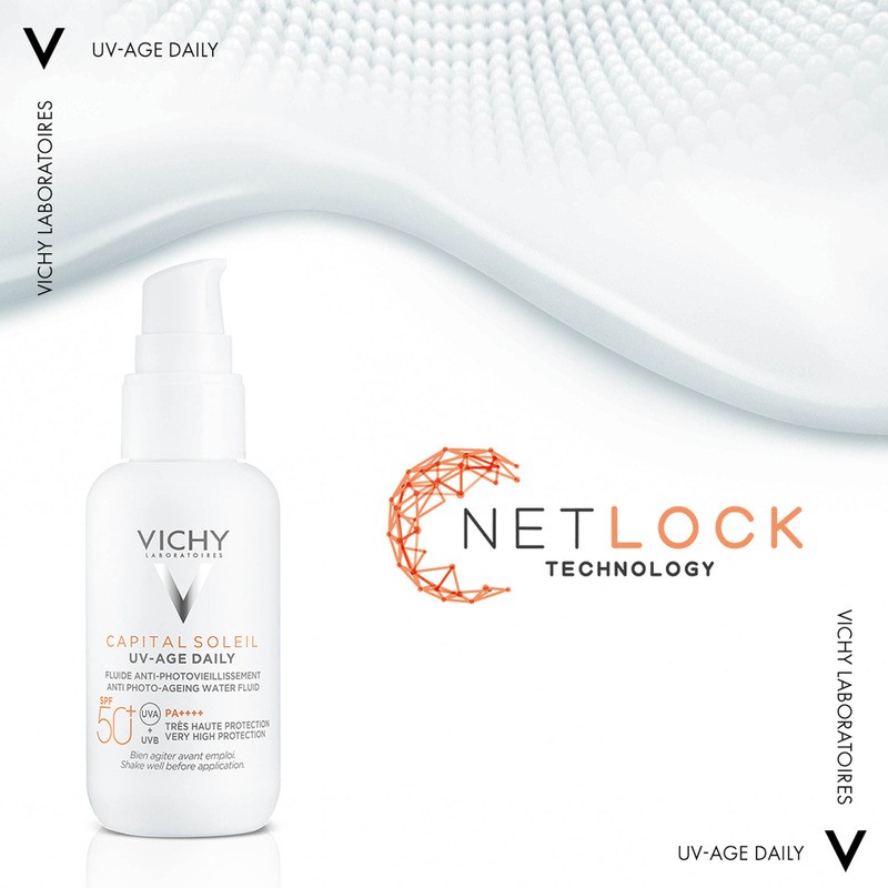 Vichy Capital Soleil UV-Age Daily Fluid, przeciw fotostarzeniu się skóry SPF50+, 40ml