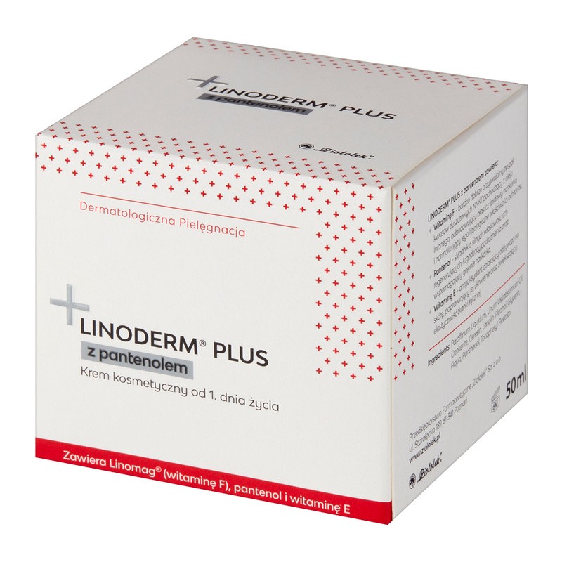 Linoderm Plus, krem z pantenolem, 50 ml