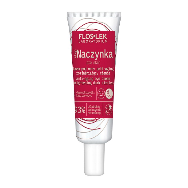 Flos-Lek, Stop Naczynka, Krem pod oczy anti-aging rozjaśniający cienie, 30 ml