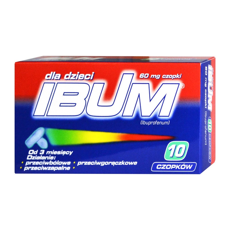 Ibum dla dzieci, 60 mg, czopki, 10 szt.