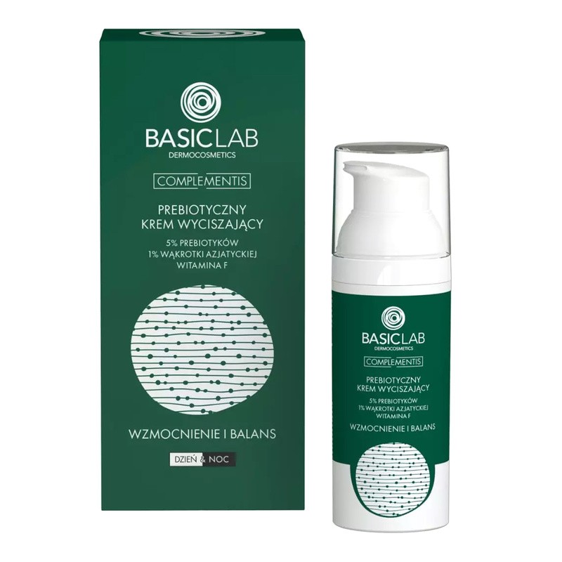 BasicLab Complementis, probiotyczny krem wyciszający, 5% prebiotyków,1% ...