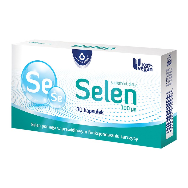 Selen, 100 µg, kapsułki, 30 szt.