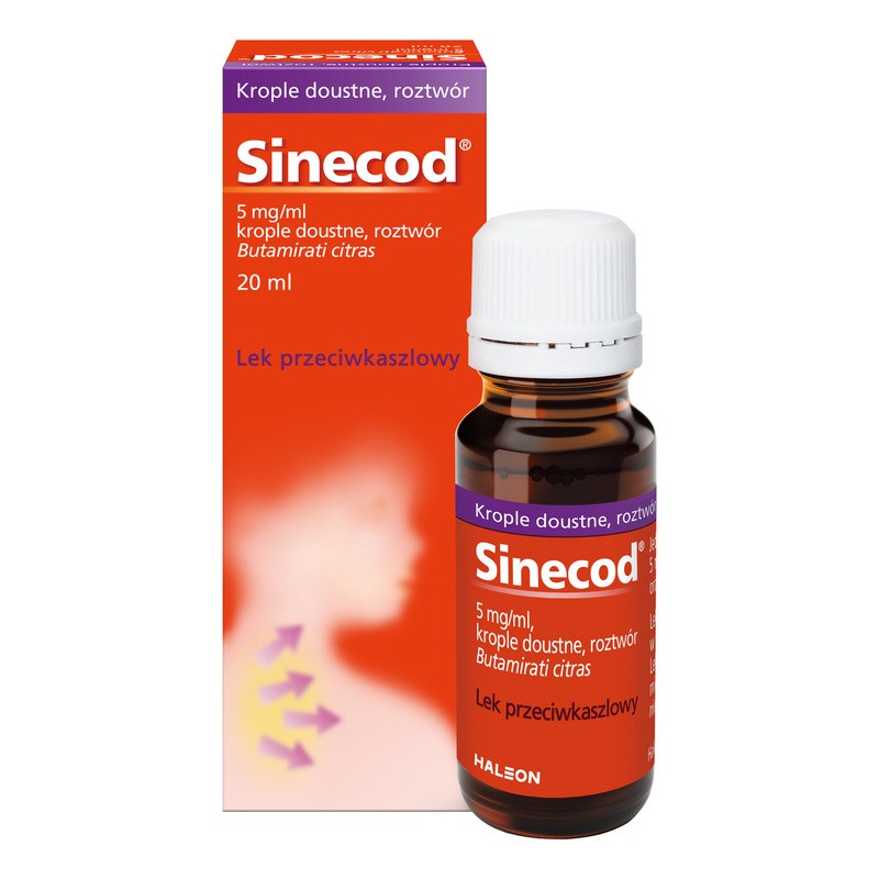 Sinecod, 5 mg/ml, krople doustne, 20 ml