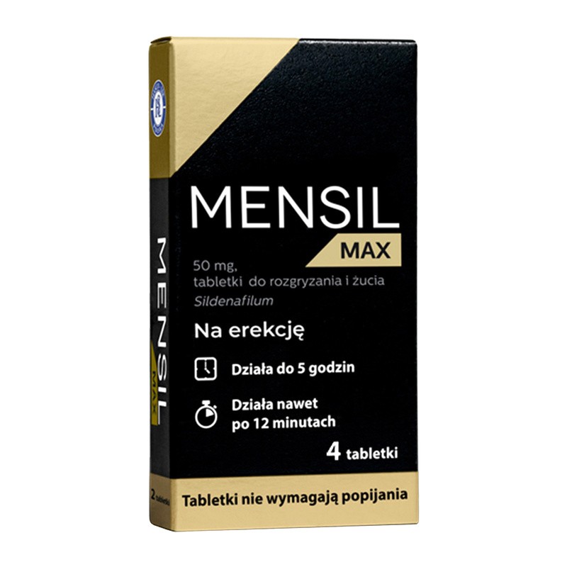 Mensil Max, 50 mg, tabletki do rozgryzania i żucia, 4 szt.