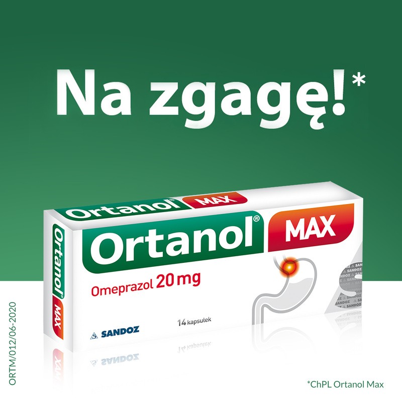 Ortanol Max, 20 mg, kapsułki dojelitowe twarde, 14 szt.