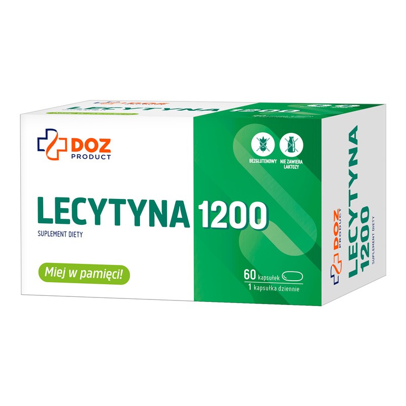 DOZ Product Lecytyna 1200, kapsułki miękkie, 60 szt.