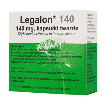 Legalon 140, 140 mg, kapsułki twarde, 20 szt. (import równoległy ...