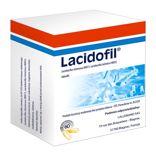 Lacidofil, kapsułki, 60 szt.
