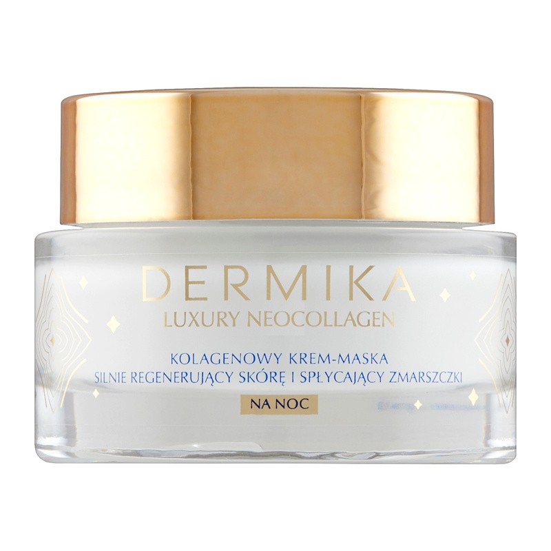 Dermika Luxury Neocollagen, kolagenowy krem-maska na noc, 50 ml