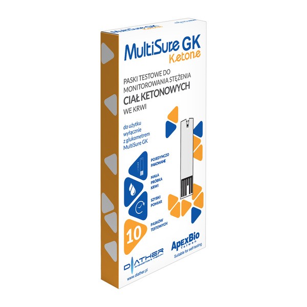 MultiSure GK Ketone, paski testowe, 10 szt.