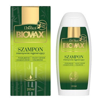 Biovax Bambus & Olej Avocado, intensywnie regenerujący szampon do włosów, 200 ml - Portal DOZ.pl