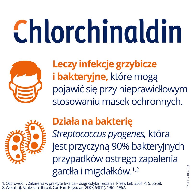 Chlorchinaldin VP, 2 mg, tabletki do ssania, 40 szt. - Portal DOZ.pl
