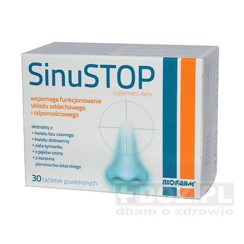SinuStop, tabletki powlekane, 30 szt
