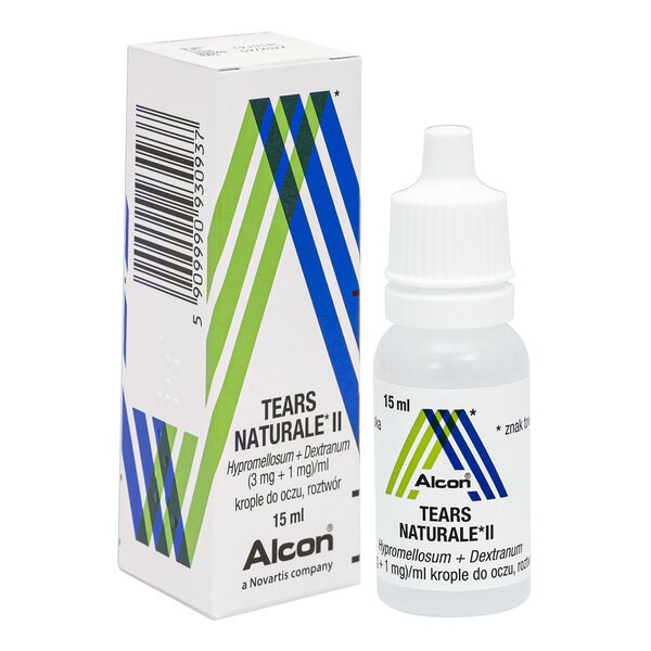 Tears Naturale II, krople do oczu, 15 ml