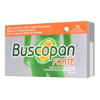 Buscopan Forte, 20 mg, tabletki powlekane, 10 szt. - Portal Dbam o Zdrowie
