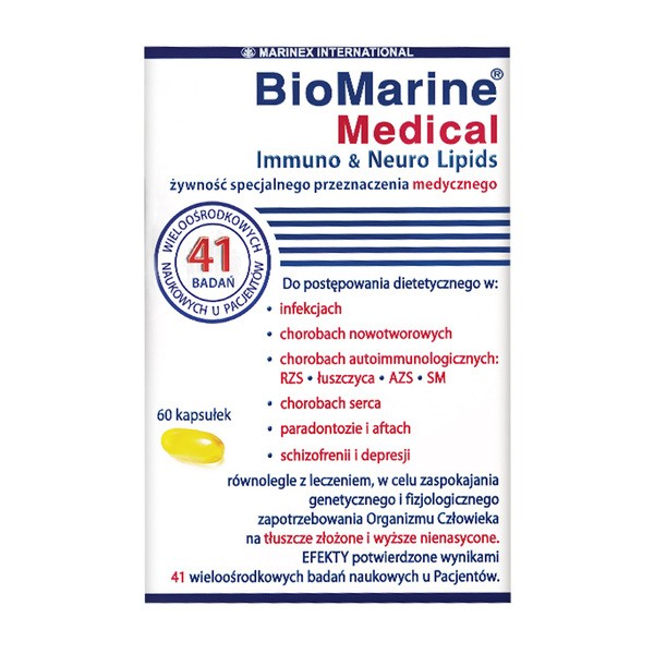 BioMarine Medical Immuno & Neuro Lipids, kapsułki, 60 szt. - Portal DOZ.pl